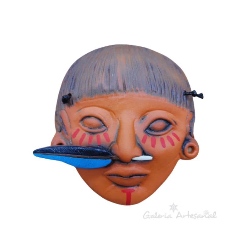 Cara de Indio Taíno en cerámica - VARIOS – Galeria ArtesanalPR