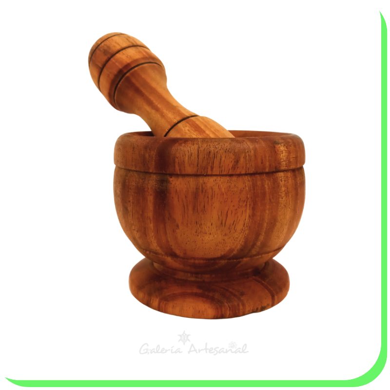 Pilón rústico en caoba – Galeria ArtesanalPR