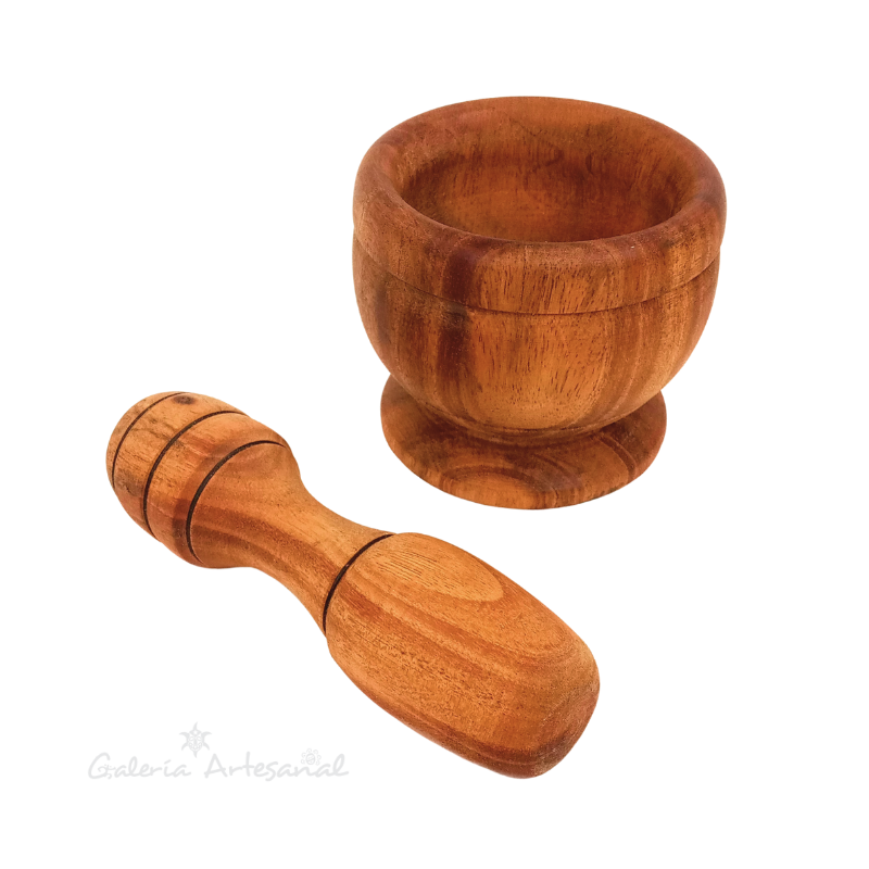 Pilón rústico en caoba – Galeria ArtesanalPR