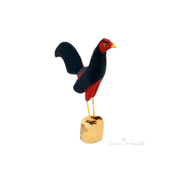 Gallo tallado en madera – Galeria ArtesanalPR