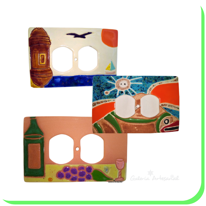 Tapas de Receptáculo en Barro HORIZONTALES – Galeria ArtesanalPR